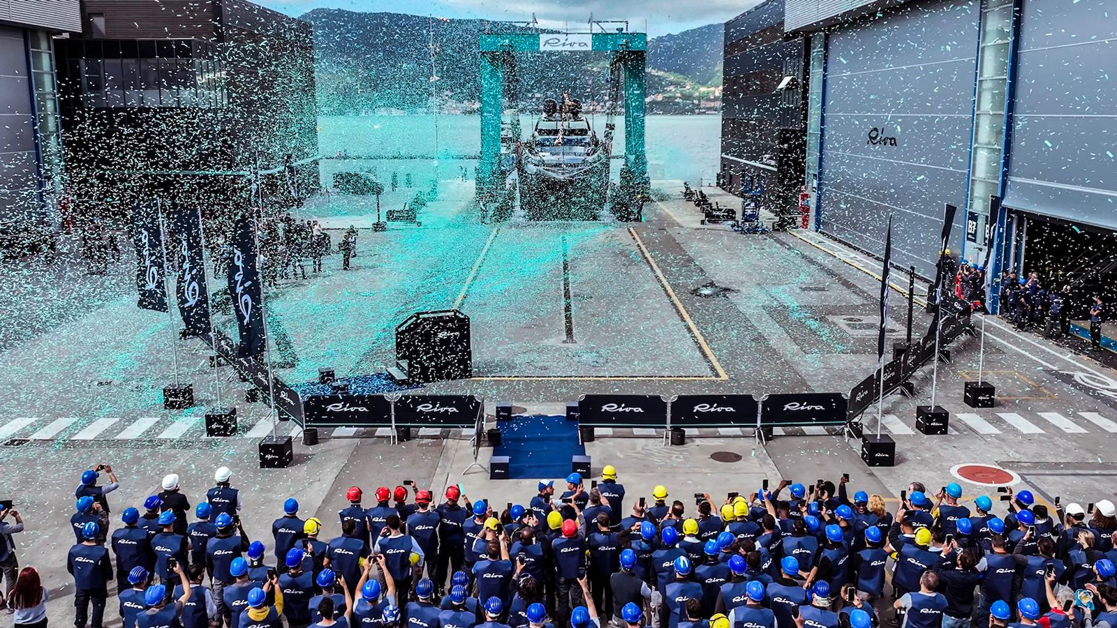 Ferretti Group opens newly refurbished Riva shipyard in La Spezia